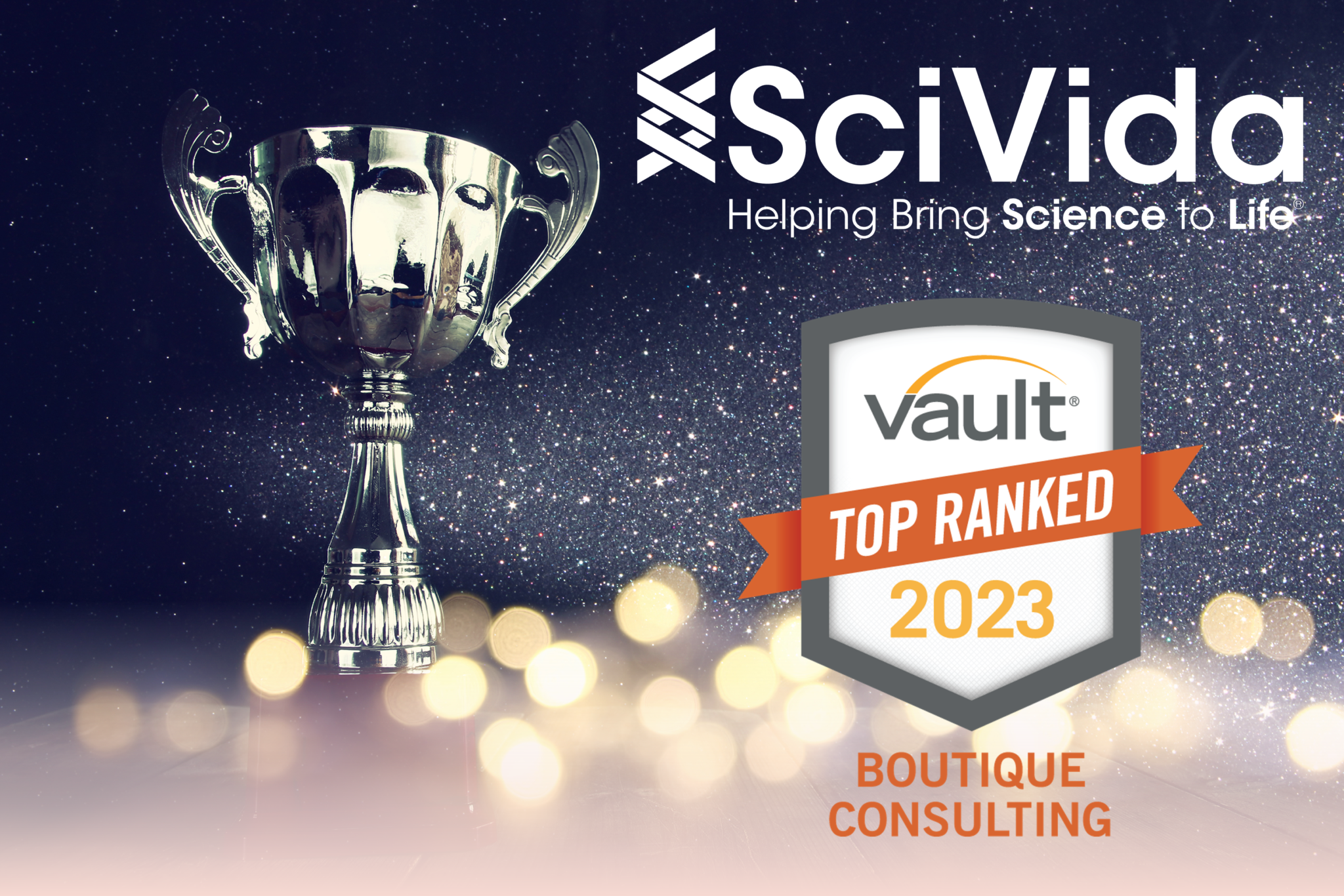 Vault Names SciVida a Top-Ranked Consulting Firm for 2023 - SciVida
